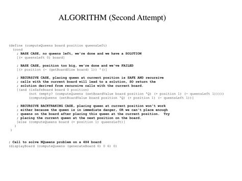 PPT NxN Queens Problem PowerPoint Presentation Free Download ID 6760452