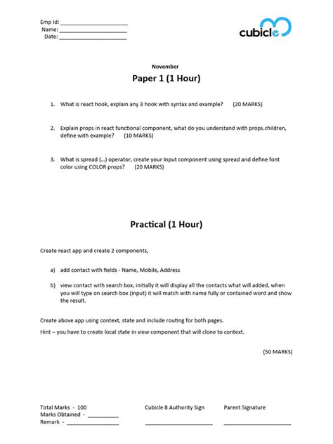 React Paper 1 Pdf Computing Software