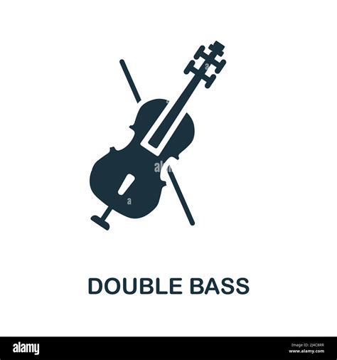 Double Bass Icon Simple Element From Musical Instruments Collection