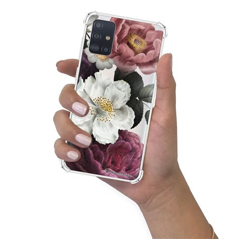 4 sur Coque pour Samsung Galaxy A51 5G anti choc souple angles renforcés transparente Fleurs