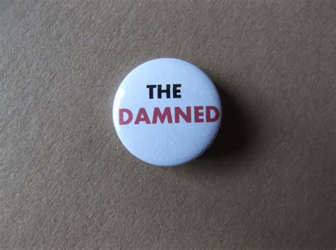 The Damned Blackred Logo Punk Badge Savage Amusement