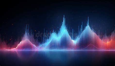 Glowing Chart Of Investment Financial Data Analysis Indicators Statistics Diagram Business