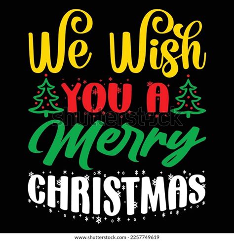 We Wish You Merry Christmas Merry Stock Vector Royalty Free