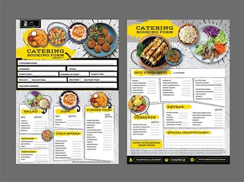 Design My New Catering Form Freelancer