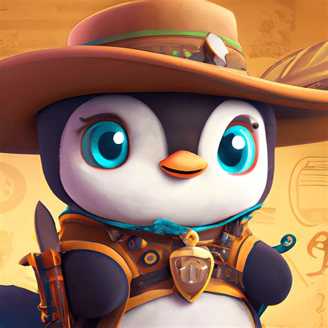 Cute And Adorable Princess Cowgirl Penguin Doc Holiday · Creative Fabrica