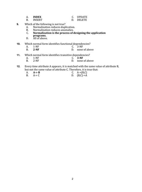 Solution Dbms Ii Question Bank Solution Studypool