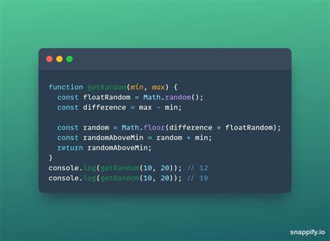 ⚡how To Generate Random Number In A Range In Javascript A Mini Thread🧵