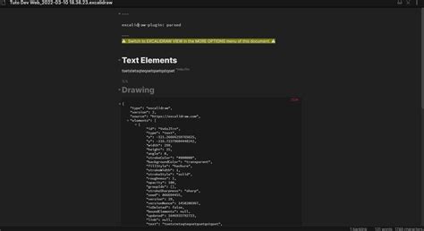 Switch To Excalidraw View In The More Options Menu Of This Document