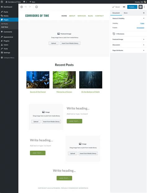 blocks patterns and layouts make wordpress design