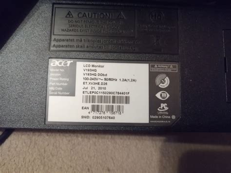 Монітор Acer V193HQ: 800 грн. - Монітори Кривий Ріг на Olx