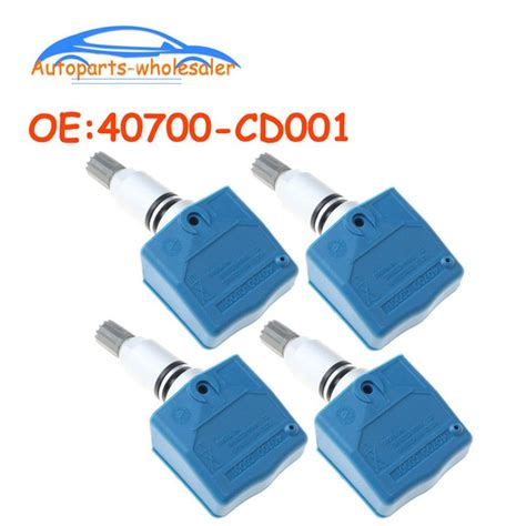 4 шт Автомобиль 40700 Cd001 Tpms Датчик давления в шинах для Nissan
