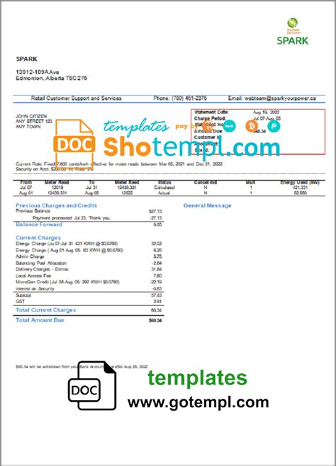 Bill Template Psd Templates Utility Bill Local Banks Statement