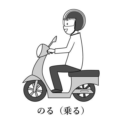 動詞のイラスト（日本語教材用）