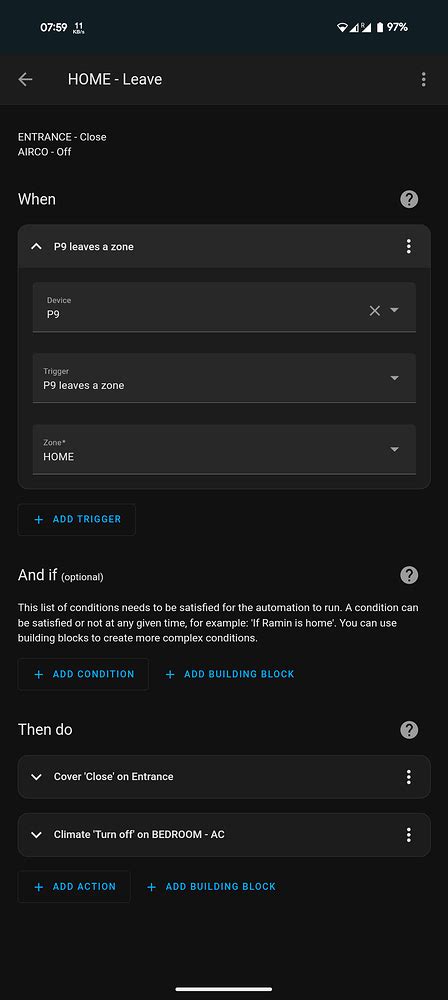 Automation When Leaving Home Configuration Home Assistant Community