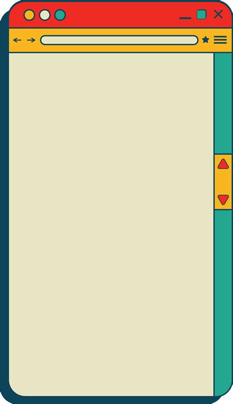 Retro Scroll Browser Illustration 25261555 Vector Art At Vecteezy