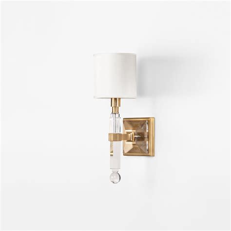 Sola Crystal And Brass Sconce Dc