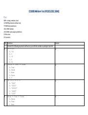 CS E Mid Term Test Solutions And Explanations Course Hero