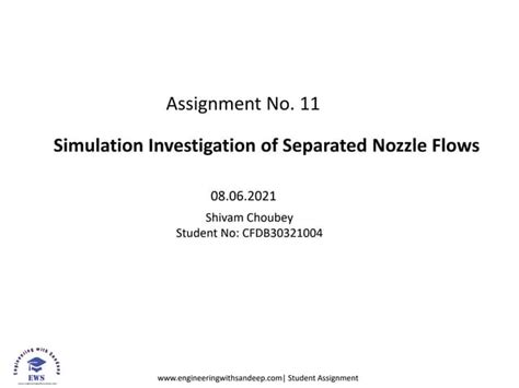 simulation investigation of separated nozzle flows ppt