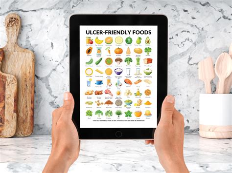 Ulcer Diet Poster Peptic Ulcer Food List Pdf Printable Poster To