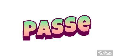 Passé Word Animated  Logo Designs