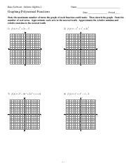 Graphing Polynomial Functions Pdf Kuta Software Infinite Algebra 2 Name Graphing Polynomial