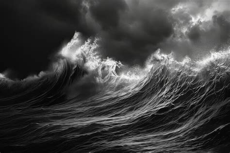 Premium Photo A Black And White Photo Capturing The Breathtaking