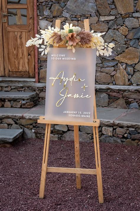 Frosted Acrylic Wedding Welcome Sign Acrylic Welcome Sign Etsy Artofit