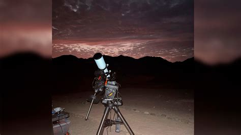 Captan Paso Del Cometa Verde Desde La Ciudad Sagrada De Caral Caral