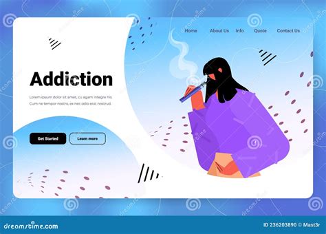 Woman Smoking E Cigarette Bad Habits Unhealthy Lifestyle Nicotine