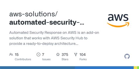 Github Aws Solutions Automated Security Response On Aws Automated Security Response On Aws Is