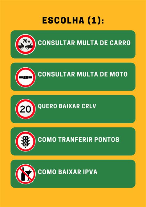 Consultar Multas Detran Escolha Uma Opção Para Prosseguir