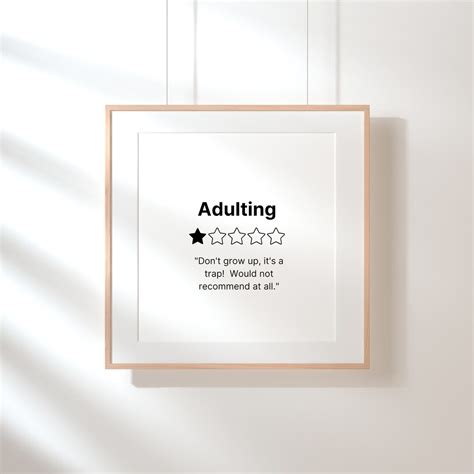 Adulting Printable Poster Funny Digital Print On Adulting Hilarious