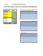 Chapter06 Home Work 330 Pdf Your Name SCM 330 Supply Chain And