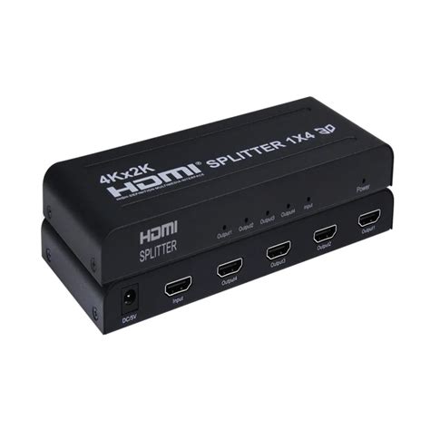 Hdmi Splitter 1x4 14b 3d 4kx2k Mini Displayport 1 Input 4 Output