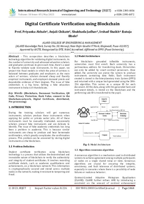 Pdf Digital Certificate Verification Using Blockchain