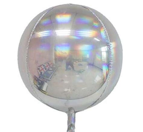 Globo Orbz Plata Iridiscente My Party Shop