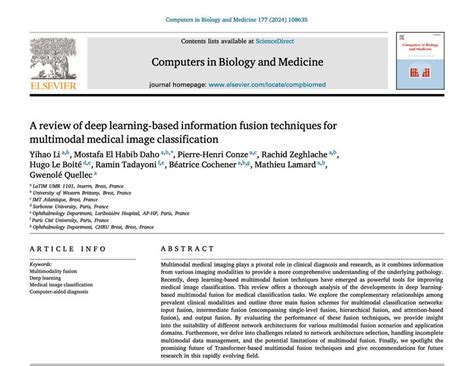 Multimodal Multimodalimaging Deeplearning Medicalimaging Aihealthcare Informationfusion