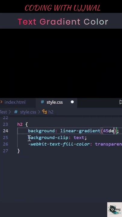 Css Colour Gradient 🤩 Youtube
