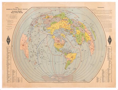 Ham Radio Map Of The World Map