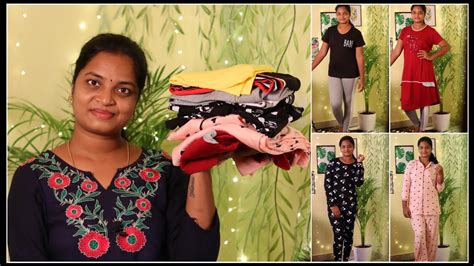 Meesho Night Wear Try On Haulall Under 500 Mystylecorner Youtube