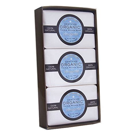 Pure Provence Certified Organic Triple Milled Unscented Soap Shea
