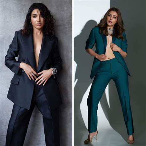 Samantha Ruth Prabhu Vs Kajal Aggarwal Who Stuns In The Topless Blazer Look
