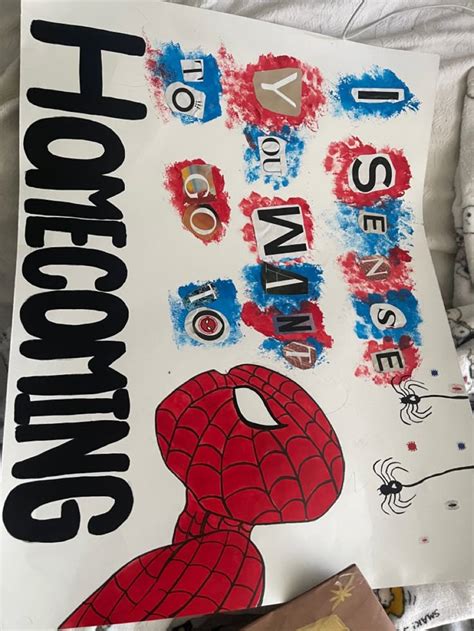 Spiderman Hoco Proposal Poster Cute Homecoming Proposals Hoco Proposals Homecoming Poster Ideas