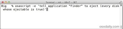 Instantly Eject All Mounted Drives And Disks From The Command Line In Mac