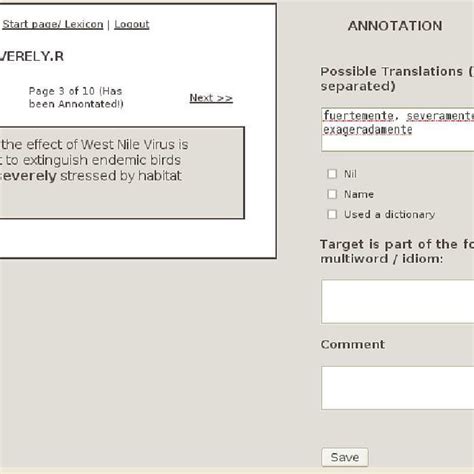 The Cross Lingual Lexical Substitution Interface Download Scientific Diagram