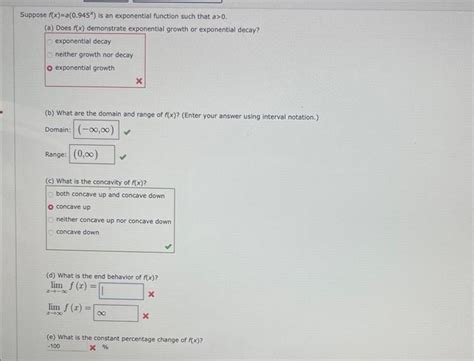 Solved Suppose F X A X Is An Exponential Function Chegg Com