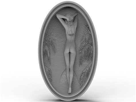 D File D Model Stl File For Cnc Router Laser D Printer Girl Naked