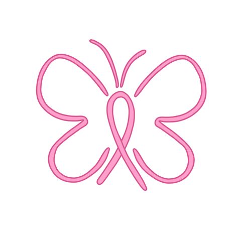 Pink Ribbon With Butterfly Wings 14968391 PNG
