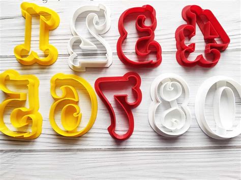 9 Stück Zahlen Ausstecher Extra Große Zahlen Ausstecher Etsy de