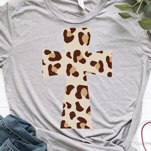 Leopard Print Cross Svg Easter Cross Svg Resurrection Svg Christian Svg Easter Cross Sign